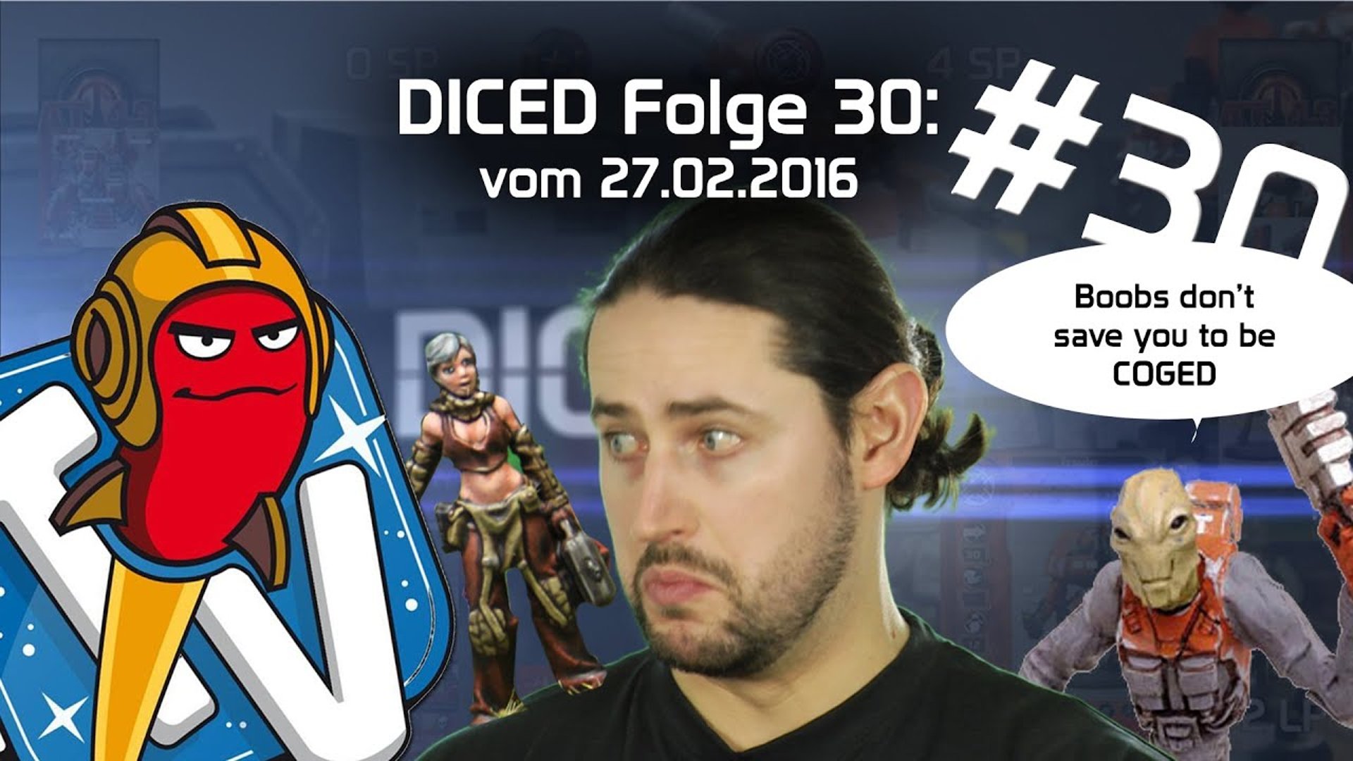 DICED Die Tabletopshow auf Rocketbeans TV #30 | Battle report AT 43 • Rocket Beans TV