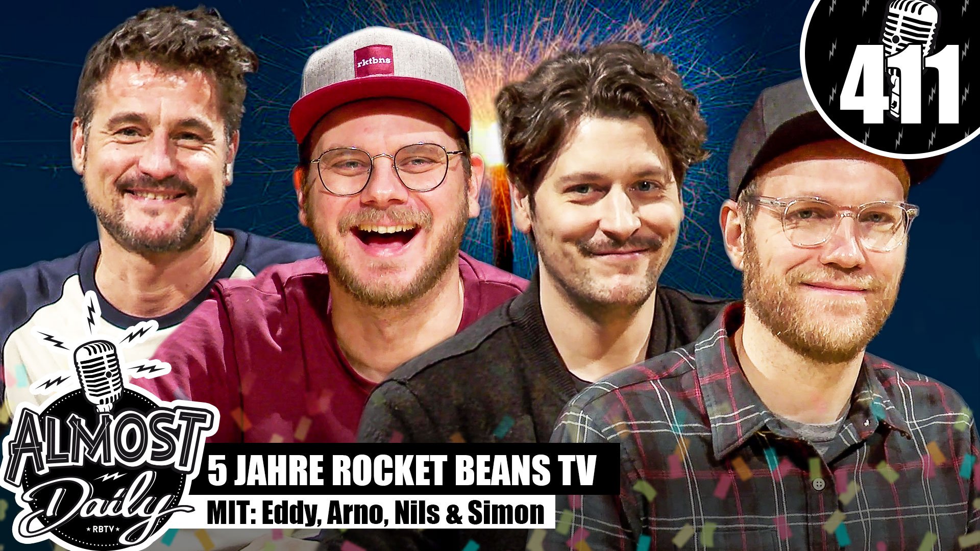 5 Jahre Rocket Beans TV | Almost Daily #411 mit Etienne, Arno, Nils & Simon • Rocket Beans TV