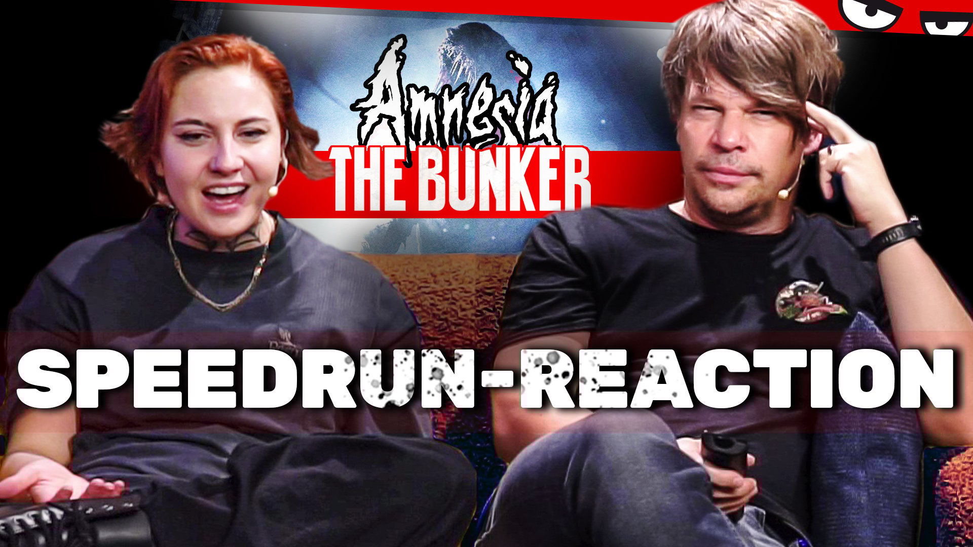 Colin & Janina reagieren auf den AMNESIA: THE BUNKER-WELTREKORD-SPEEDRUN [ehem.] • Rocket Beans TV