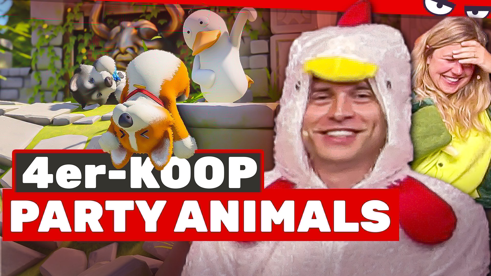 Wenn MARIO PARTY auf GANG BEASTS scheppert! | PARTY ANIMALS Anspiel ...